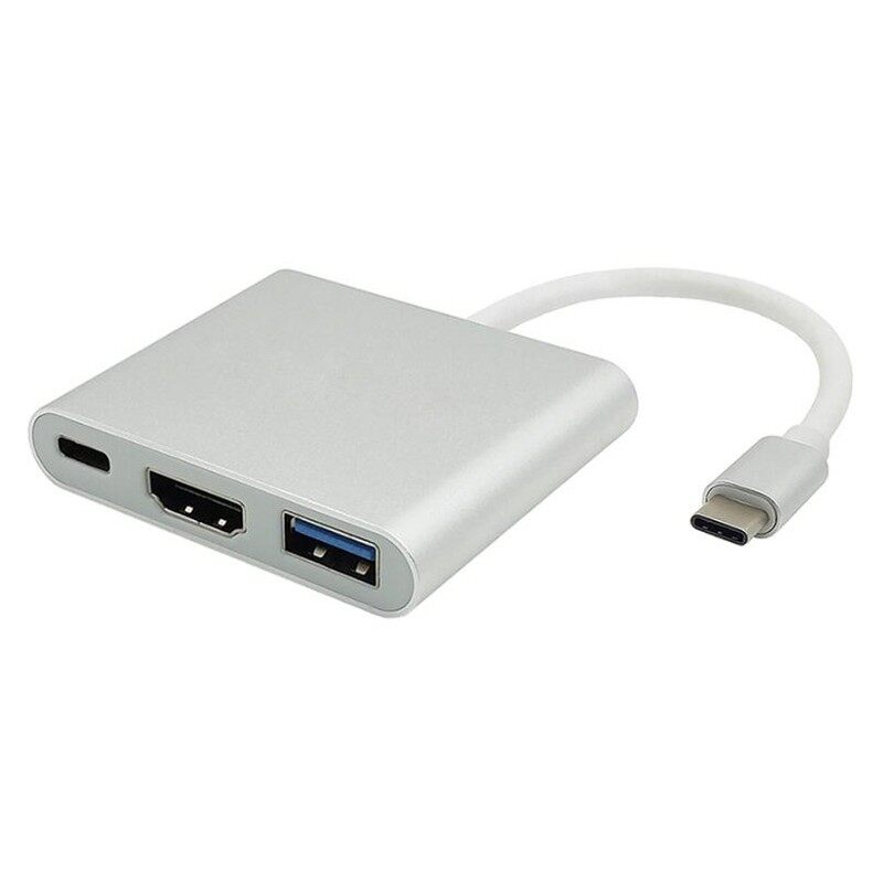 3In1 แปลง Type-C to HDTV 4K HDMI/USB 3.0/Type C Converter Cable Adapter ...