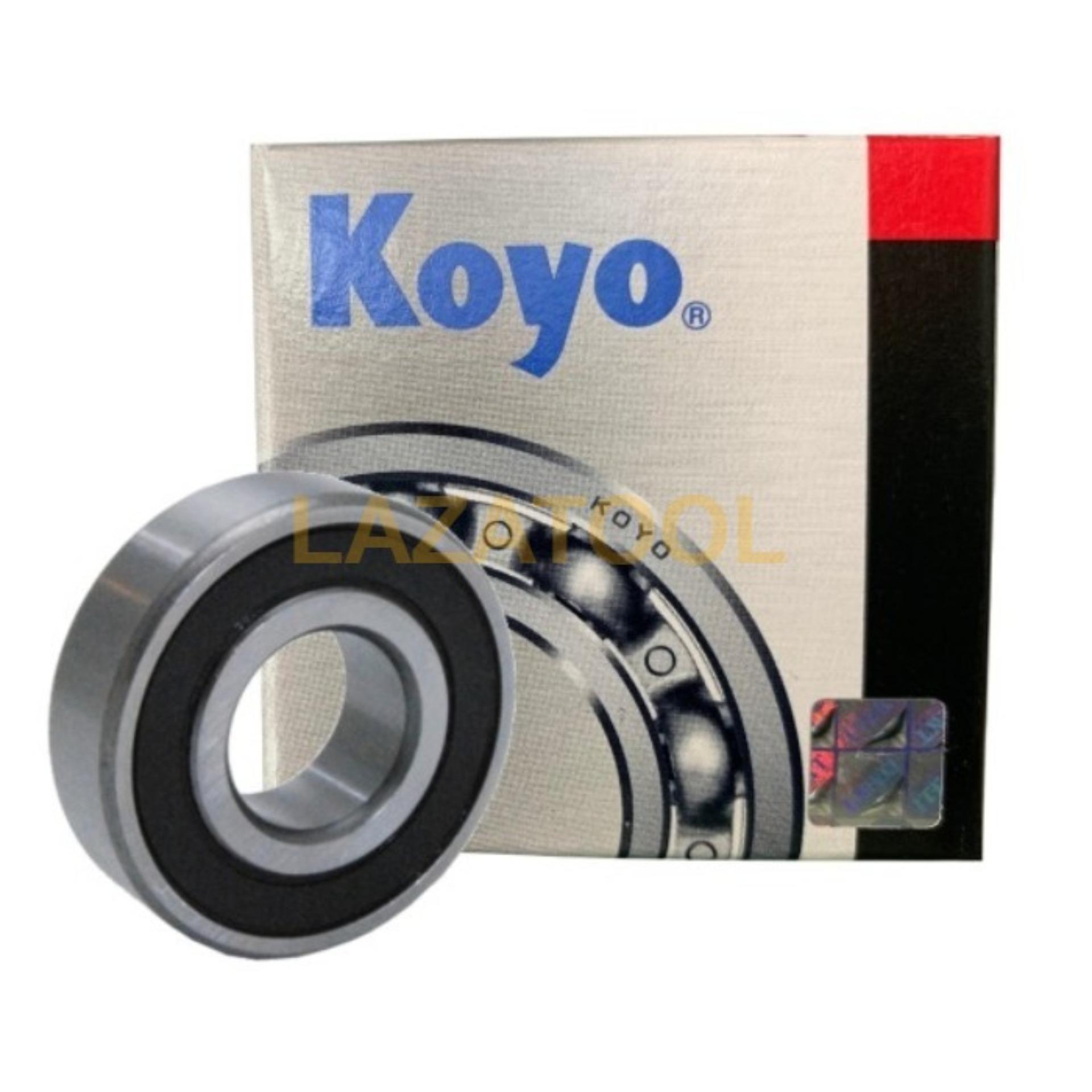 KOYO 6301 2RS (2RU) ตลับลูกปืน ฝายาง เม็ดกลม ขนาด รูใน 12 รูนอก 37 หนา 12 มิล 12x37x12 MM (มิล ...