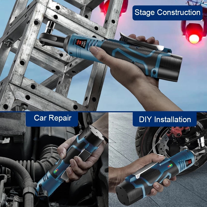 ประแจวงล้อไฟฟ้า 90 องศา ประแจชาร์จแบต 12v ประแจไฟฟ้าแรงบิดสูง 788n ชุด ...