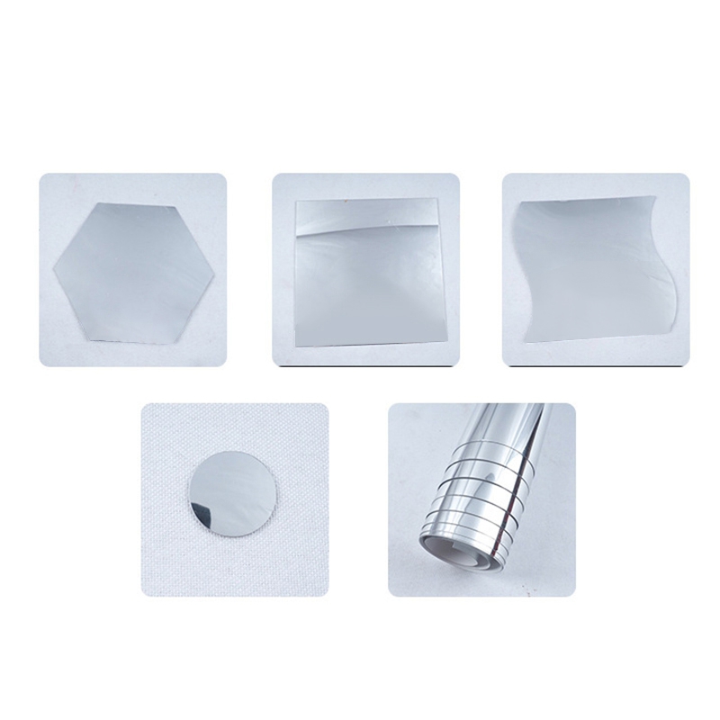 2X Mirror Wall Sticker Rectangle Self Adhesive Room Decor High Quality ...