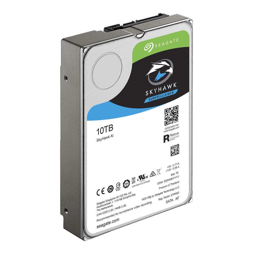 10 TB HDD (ฮาร์ดดิสก์) SEAGATE SKYHAWK AI SATA3 (ST10000VE0008) - Down ...