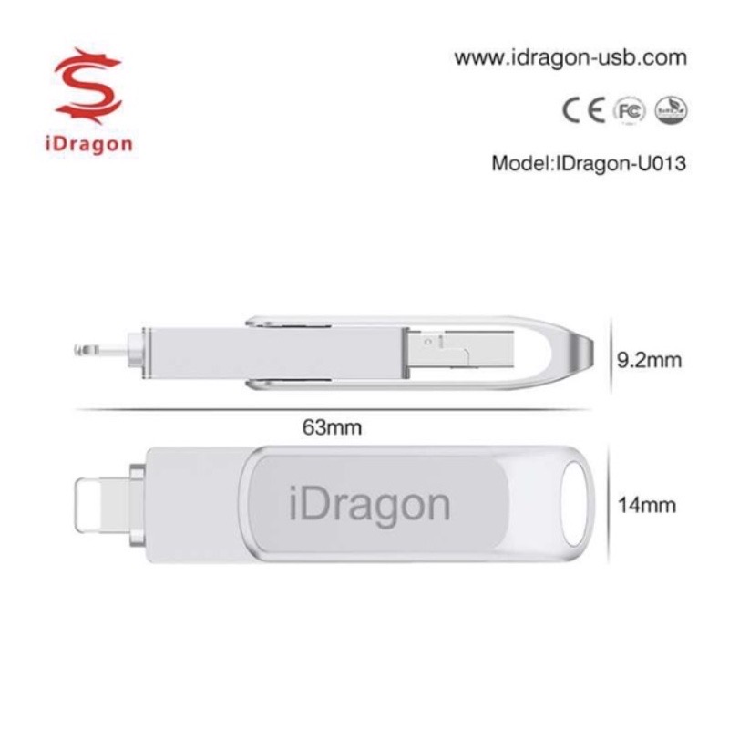 โอนข้อมูลไวกว่าเดิม️ iDragon iDrive iReader USB3.0 แฟลชไดรฟ์ iDrive เก็บข้อมูล ของแท้ 16 GB32 ...