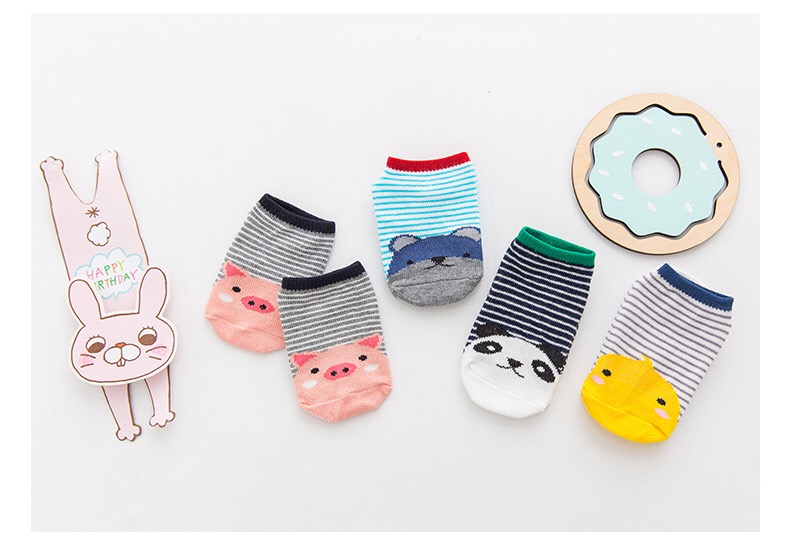 Babyonline(Y054)J1ถุงเท้าเด็กแรกเกิดมีกันลื่น - BABY ONLINE - ThaiPick