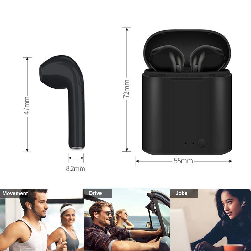 หูฟัง I7S TWS หูฟังบลูทูธ พร้อมกล่องชาร์จ หูฟังบลูทูธไร้สาย แบบ 2 ข้าง ...