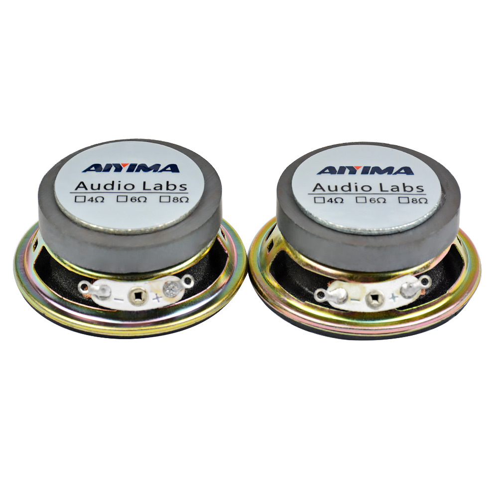 AIYIMA 2Pcs 2 Inch Mini Audio Portable Speakers 45mm 4Ohm 3W Tweeter Treble DIY Music BT Speaker ...
