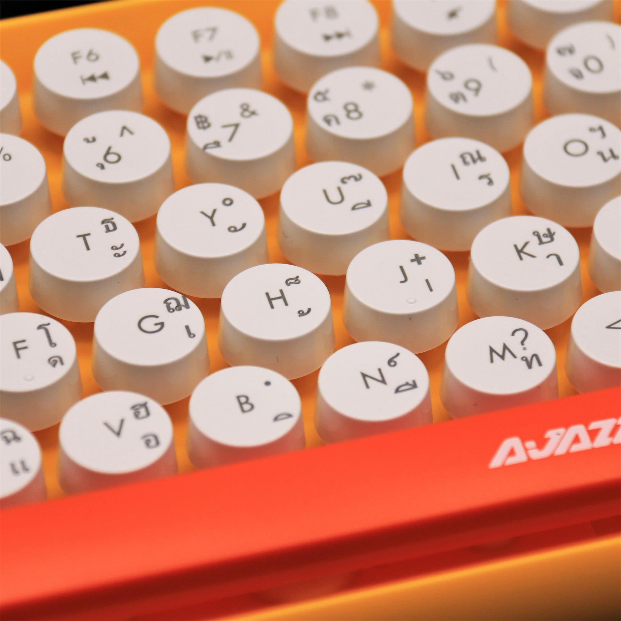 Ajazz 308i Mix Bluetooth Office PCTablet Keyboard คีย์บอร์ดไร้สายบลูทูธ ...