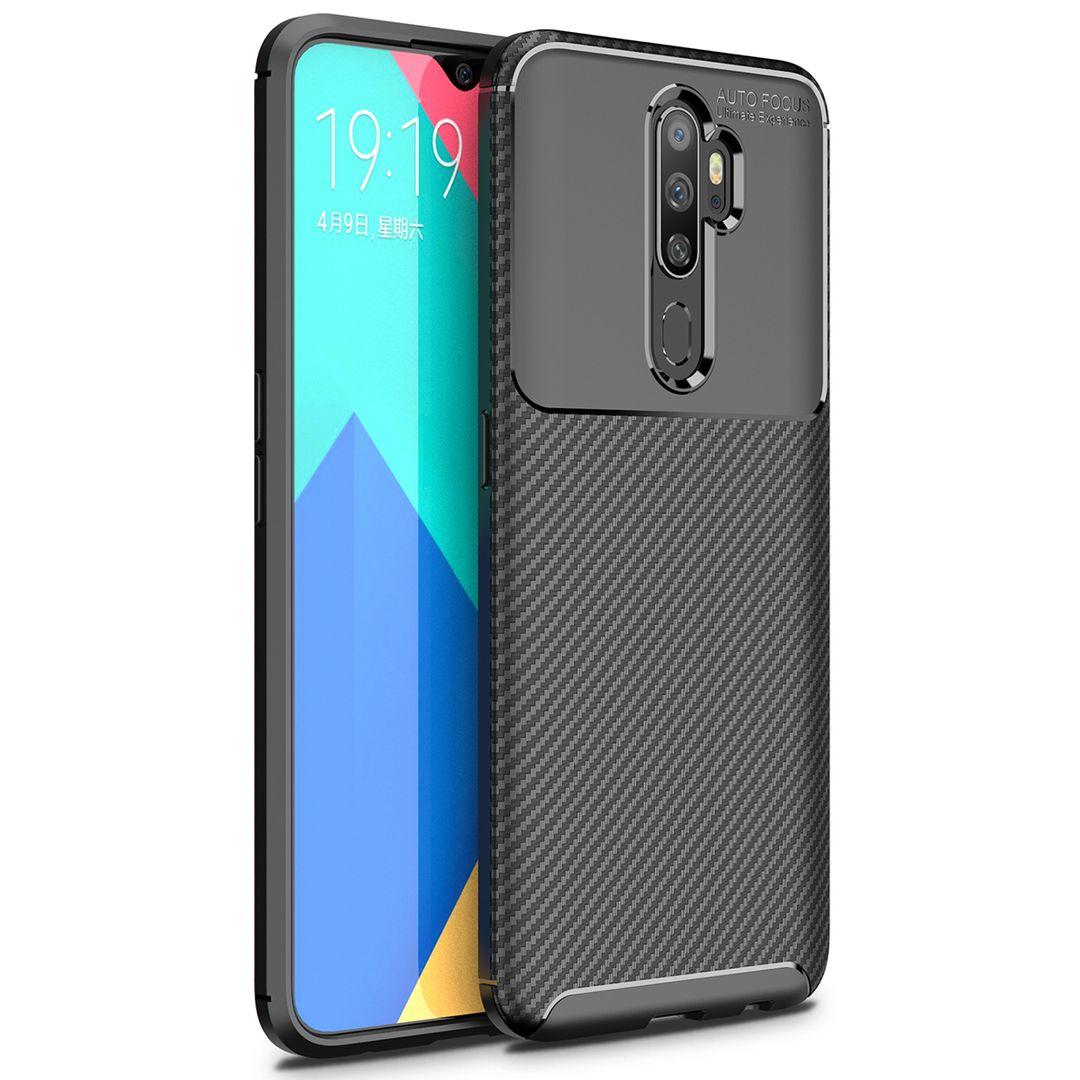 OPPO A9 2020 Case, EabHulie Carbon Fibre Grip Slip-Resistant Soft TPU ...