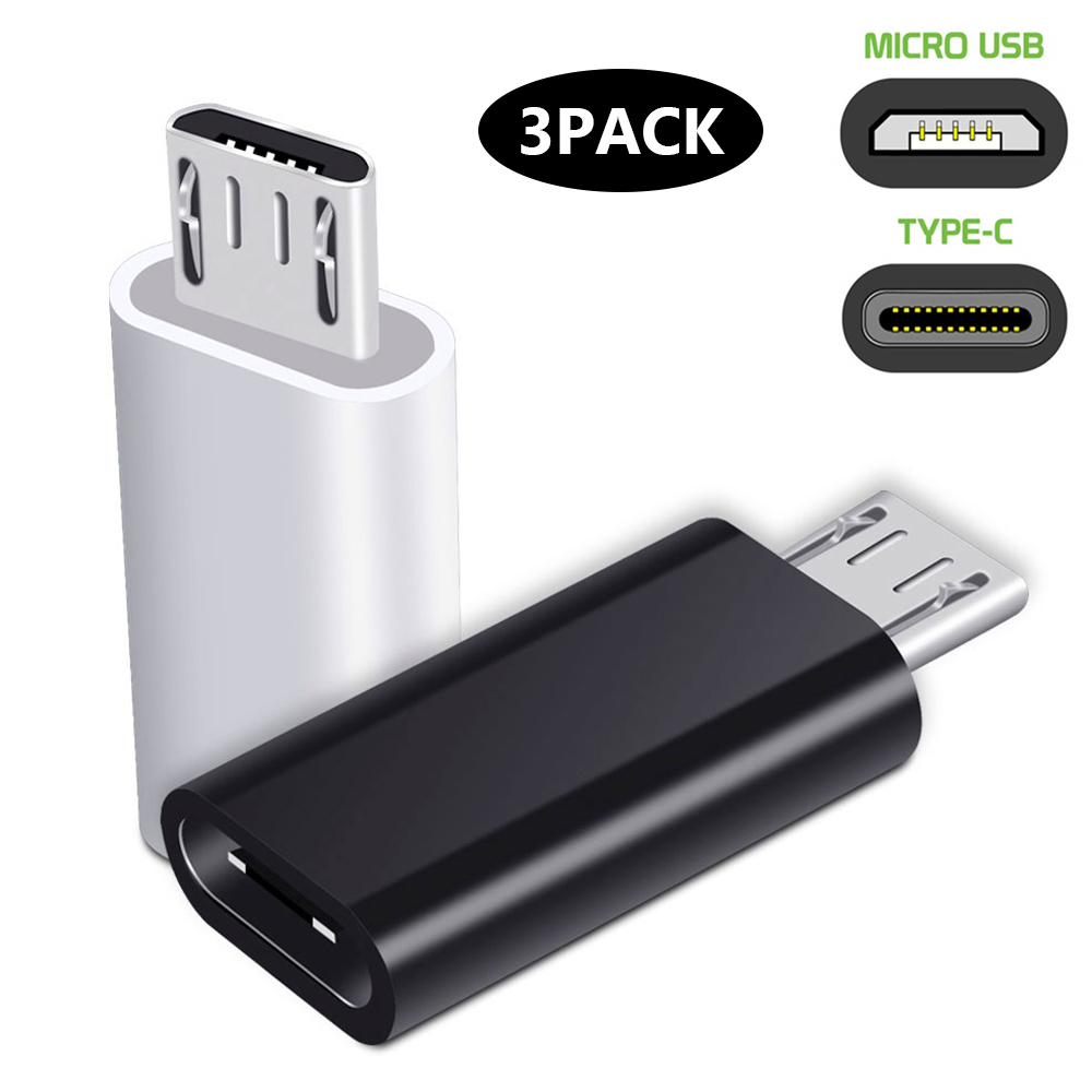 อแดปเตอร์ แปลงหัว สายชาร์จ Micro USB เป็น Type C สำหรับ Samsung, Huawei ...