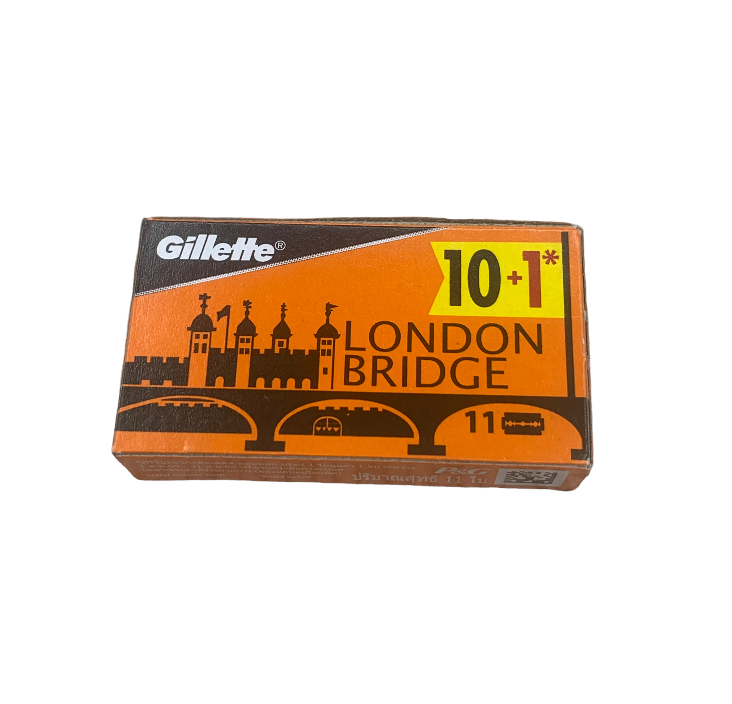 Gillette London Bridge Double Edge Razor single pack 10+1 Blades ...