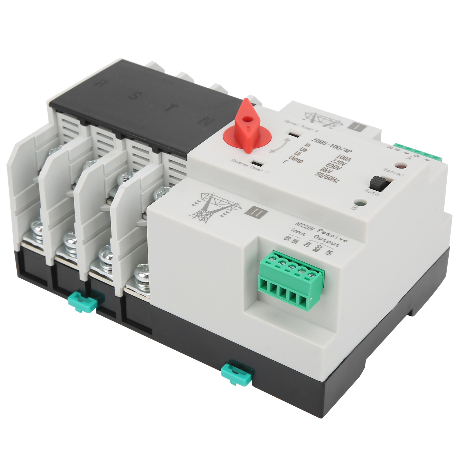 Dual Power Automatic Transfer Switch Circuit Breaker เปลี่ยน ZGQ5-100 ...