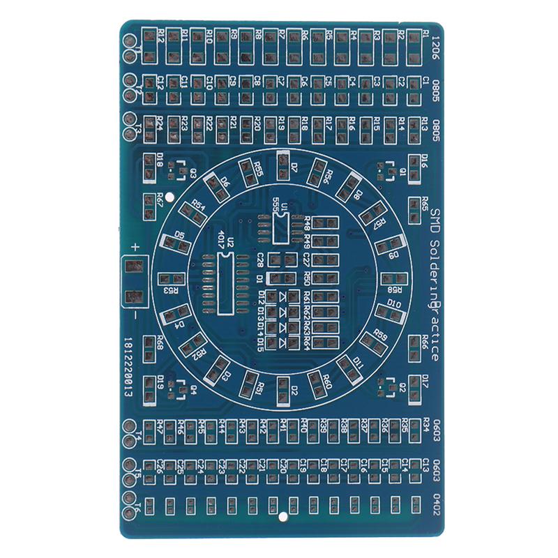 Qearl SMD rotating led smd components soldering practice board kit diy ...