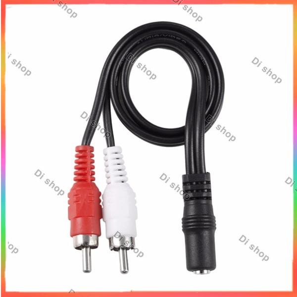 3.5Mm Stereo Audio Female Jack To 2 Rca Male Socket To Headphone Cable ...