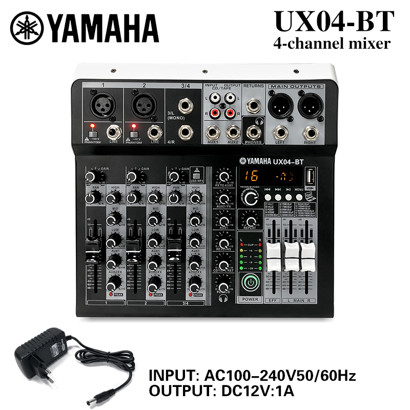 [COD] YAMAHA UX04-BT UX06-BT UX08-BT มิกเซอร์ เครื่องเสียง Bluetooth 4 / 6 / 8 ช่อง mixer ...