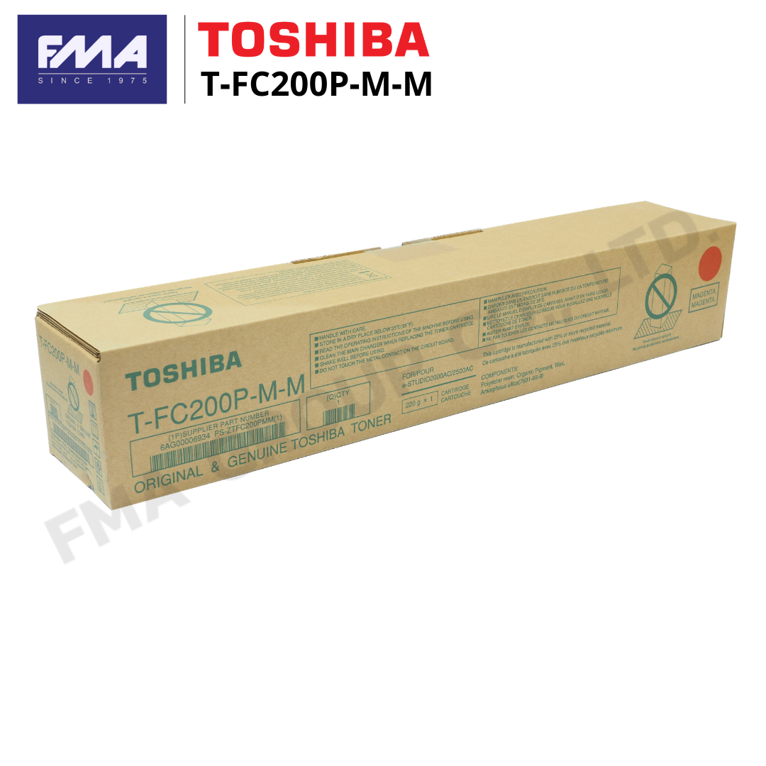 TOSHIBA e-STUDIO หมึกเครื่องถ่ายเอกสารสีแดง TFC-200P-M-M สำหรับรุ่น ...