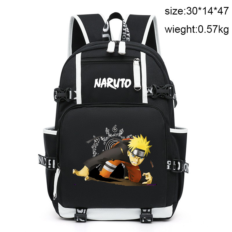 อะนิเมะอุปกรณ์ต่อพ่วง Naruto Naruto Sasuke กระเป๋านักเรียนกระเป๋าเป้สอง ...