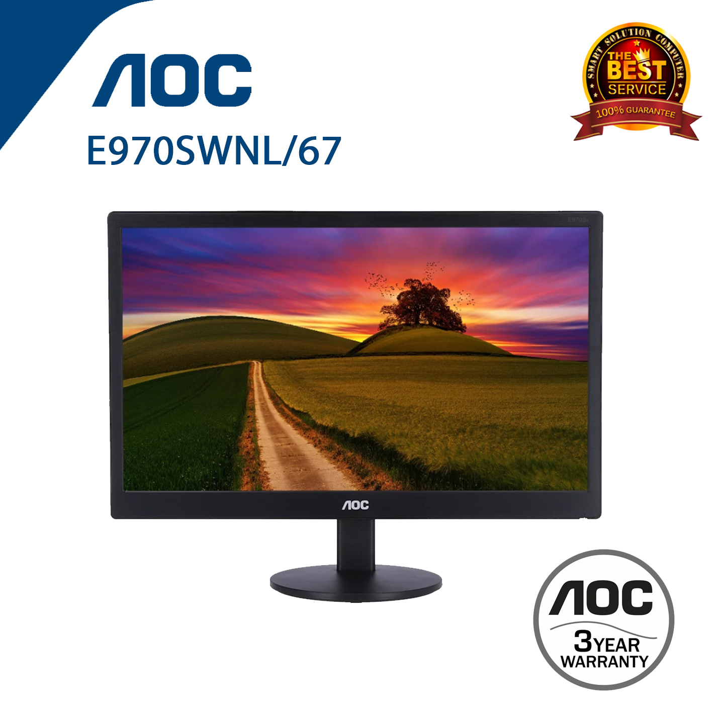AOC E970SWNL 18.5 LED Widescreen Monitor - Smart Solution Computer ...