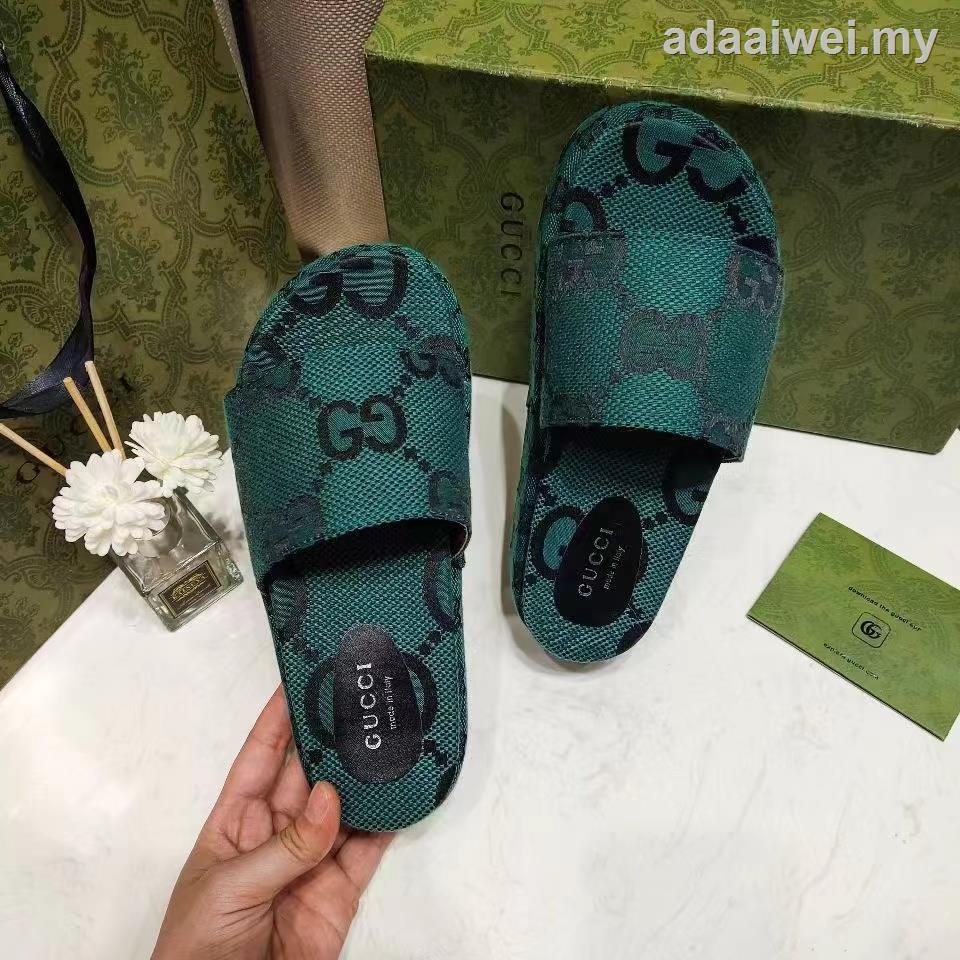 [COD]GUCCI GG 2022 Denim Series Women S Platform Slippers | Lazada.co.th
