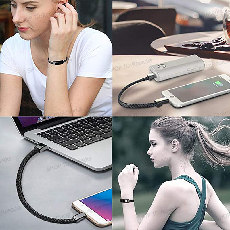 Gelang Kabel Data Charger Usb Tipe C Fast Charging Portable Bahan Kulit ...