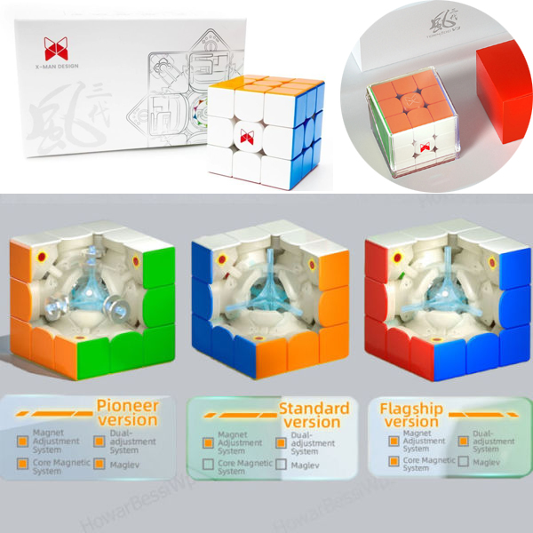 QIYI-Official-Products Xmd Wind 3X3X3 Magic Cube X-Man Tornado V3 Qiyi ...