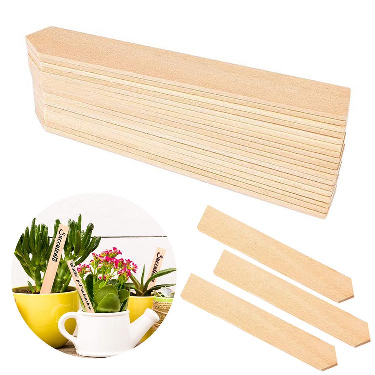 50pcs Garden Labels for Plant Pot Reusable Wooden Floral Sign Tags ...