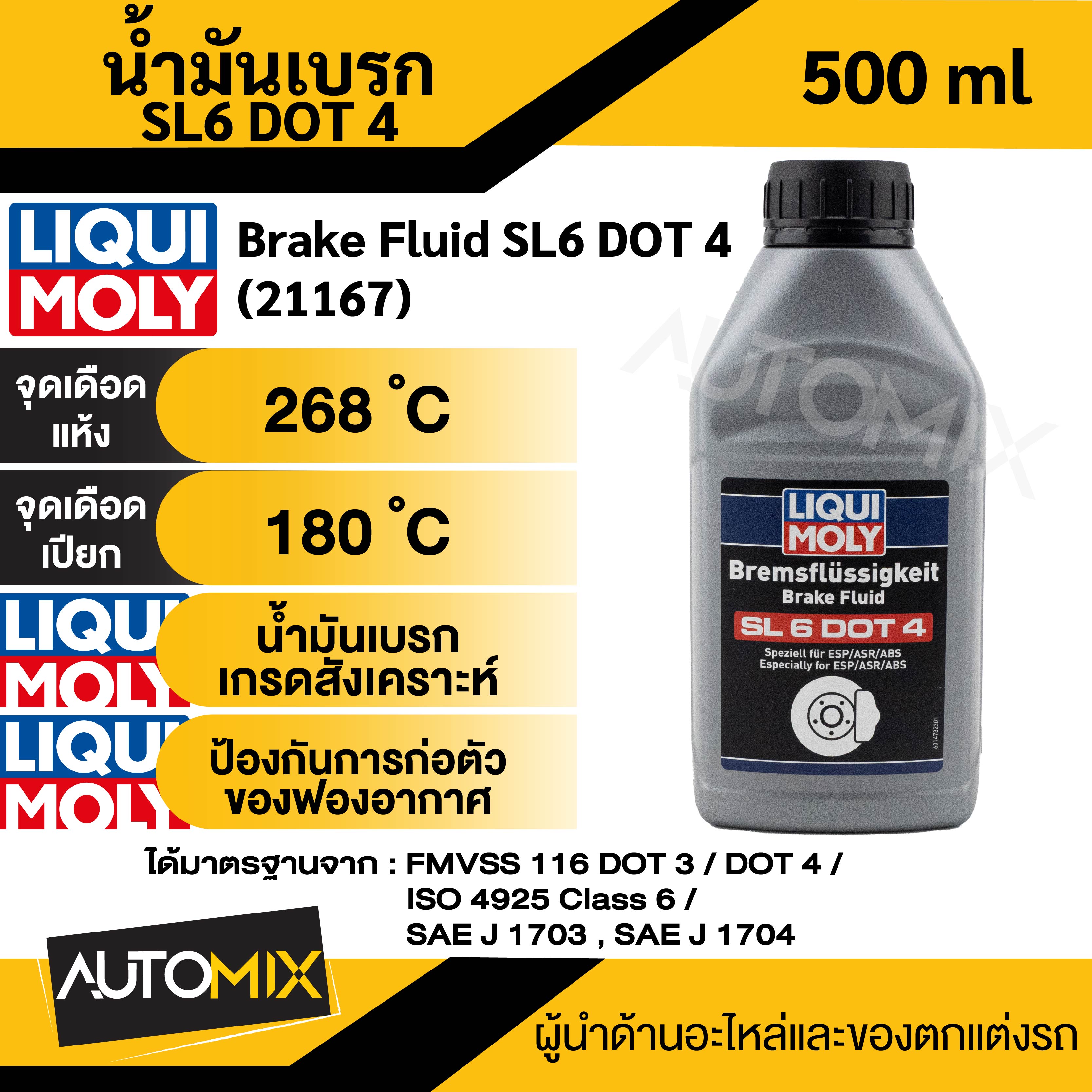 น้ำมันเบรค และ คลัทช์ เชล shell brake clutch fluid ขนสด 200 mL. Dot 3 ...