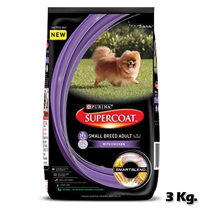 ด่วนโปร ส่งฟรี SUPERCOAT Adult ซุปเปอร์โค้ท สุนัขโตพันธุ์เล็ก รสไก่ (ขนาด 3 Kg.) - PRN Store ...