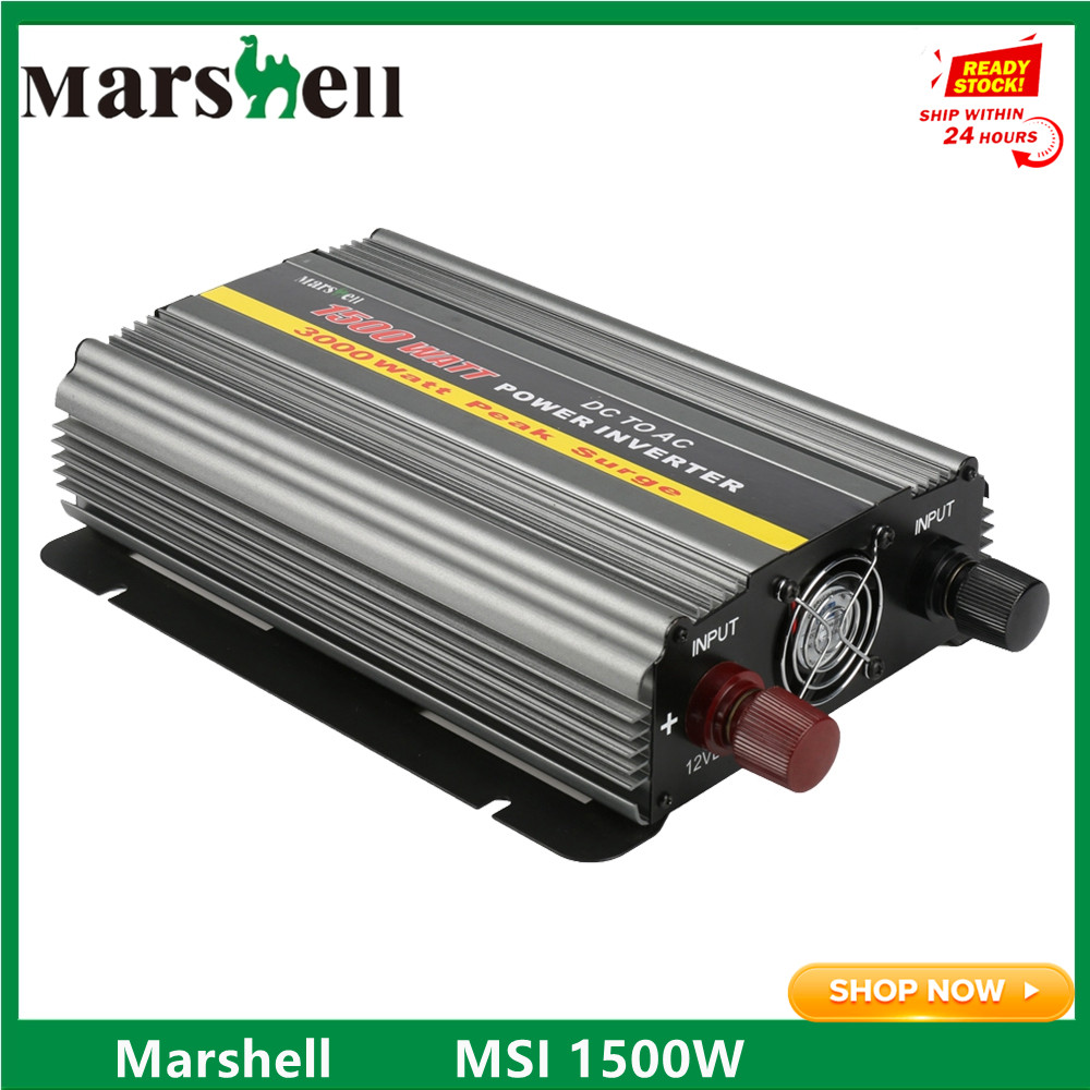 Marshell อินเวอร์เตอร์ไฟฟ้า POWER INVERTER DC12V TO AC 220-240V 1500W ...