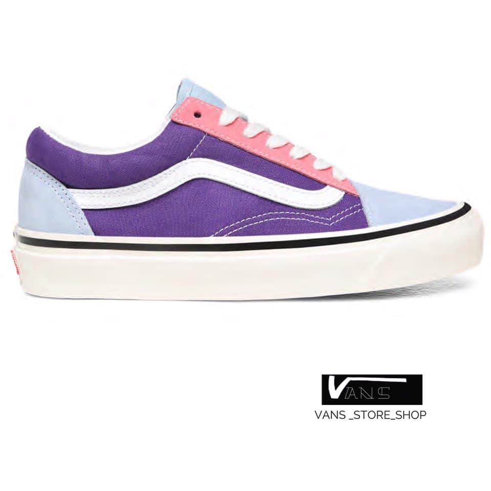 VANS OLD SKOOL 36 DX ANAHEIM FACTORY OG LIGHT BLUE OG PURPLE OG PINK ...