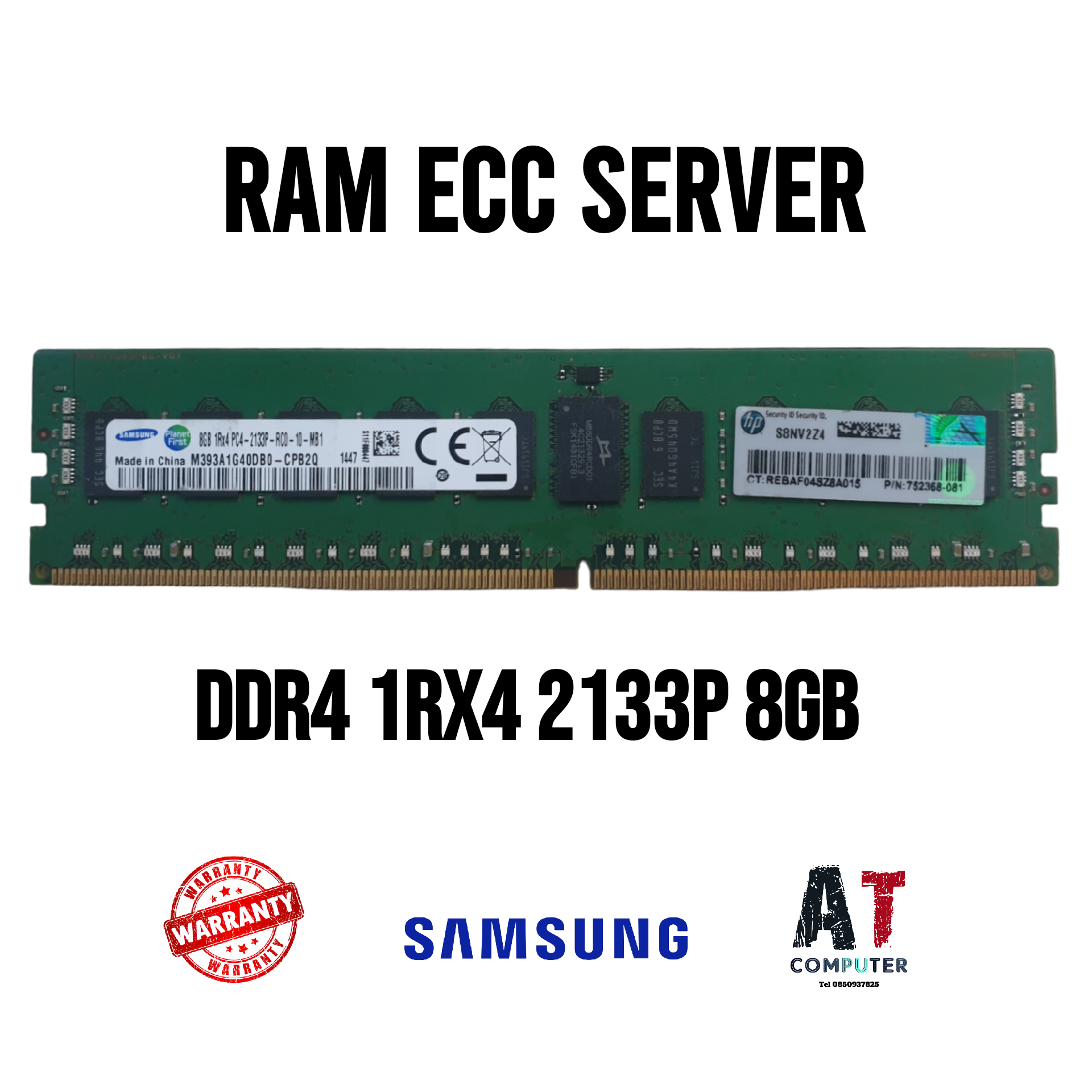 RAM ECC DDR4 PLC-2133P 2133MHZ 8GB / 16GB / 32GB SAMSUNG SK HYNIX ...
