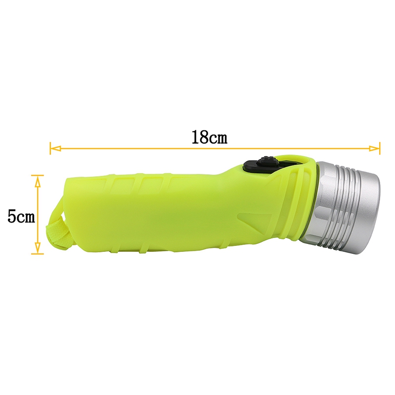 Waterproof Diving Flashlight Mini Handy Torch Underwater 10M Single ...