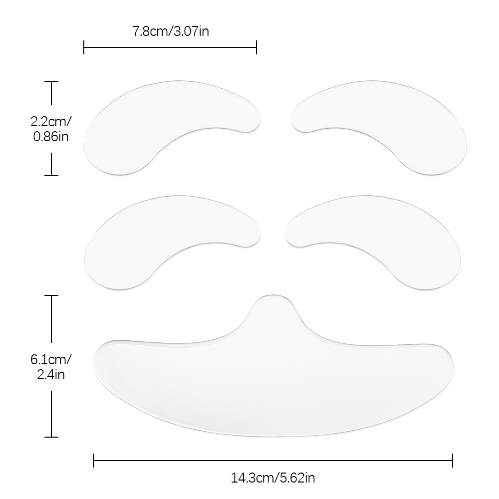 Silicone Anti Wrinkle Patches Face Forehead Neck Eye Care Sticker Pad ...