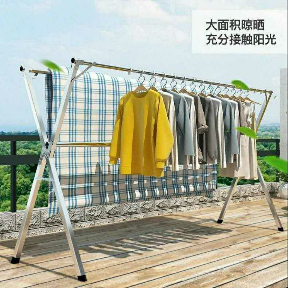 【In stock】Stainless steel drying rack indoor and outdoor floor folding ...