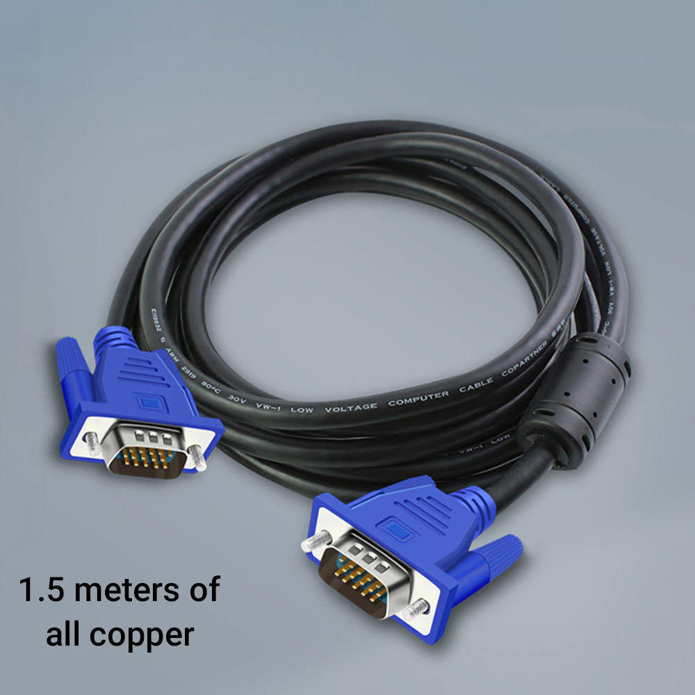 🔥จัดส่งทันที🔥สาย VGA to VGA 15pin Cable FULL HD 1080P สายต่อภา สายต่อจอ ...