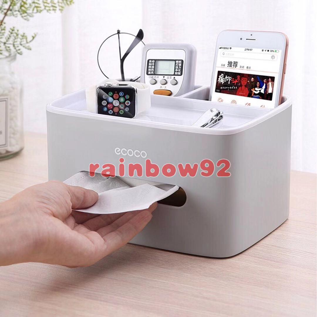 ecoco กล่องหนังใส่ทิชชู่มัลติฟังก์ชั่น กล่องทิชชู่อเนกประสงค์ กล่องใส่ ...