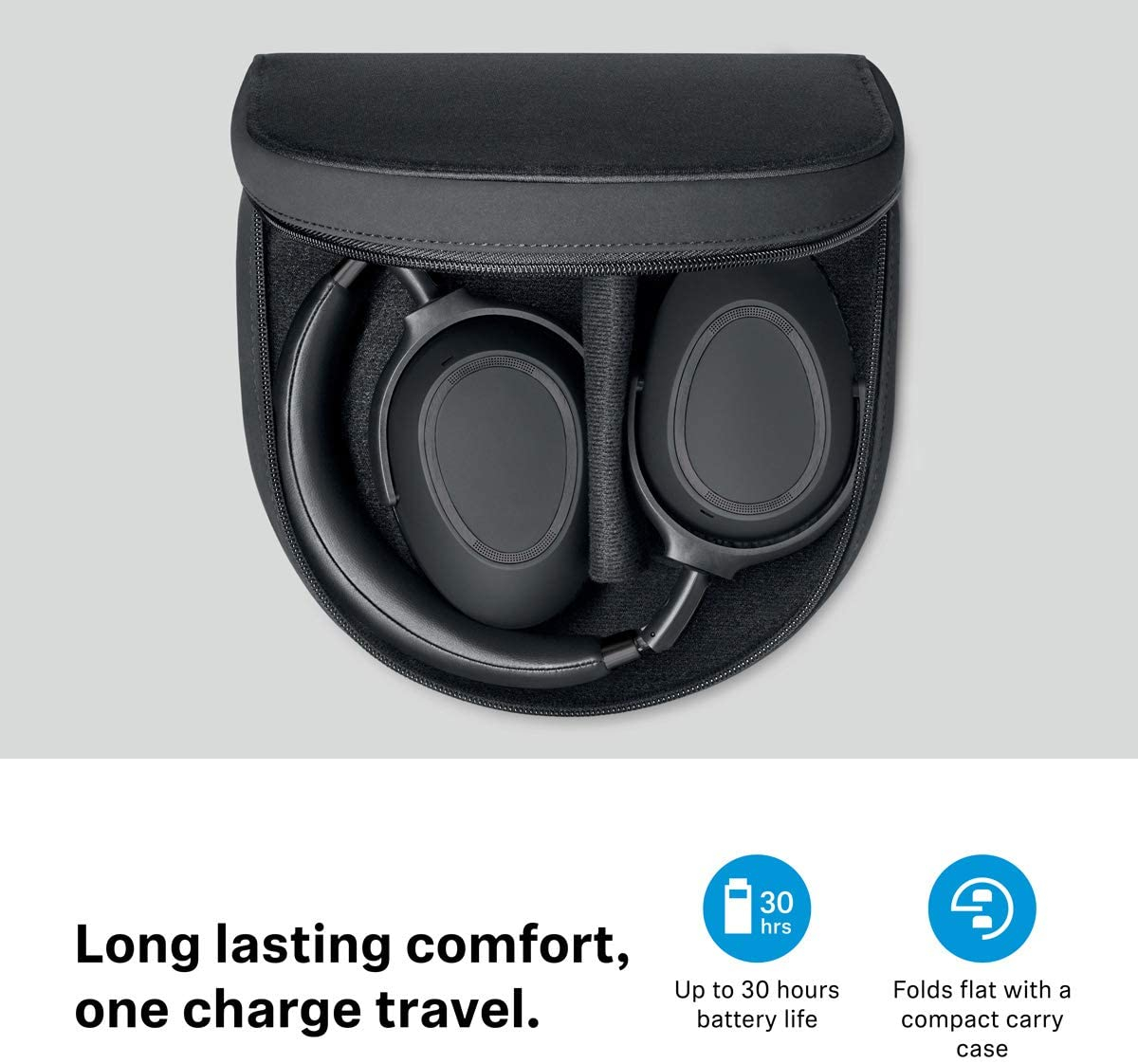 SENNHEISER PXC 550-II Wireless NoiseGard Adaptive Noise Cancelling ...