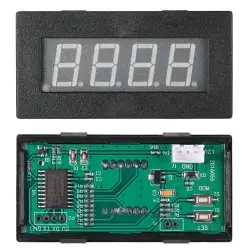 High Precision 0.56" 4 LED Digital Frequency Tachometer Car Motor Speed ...