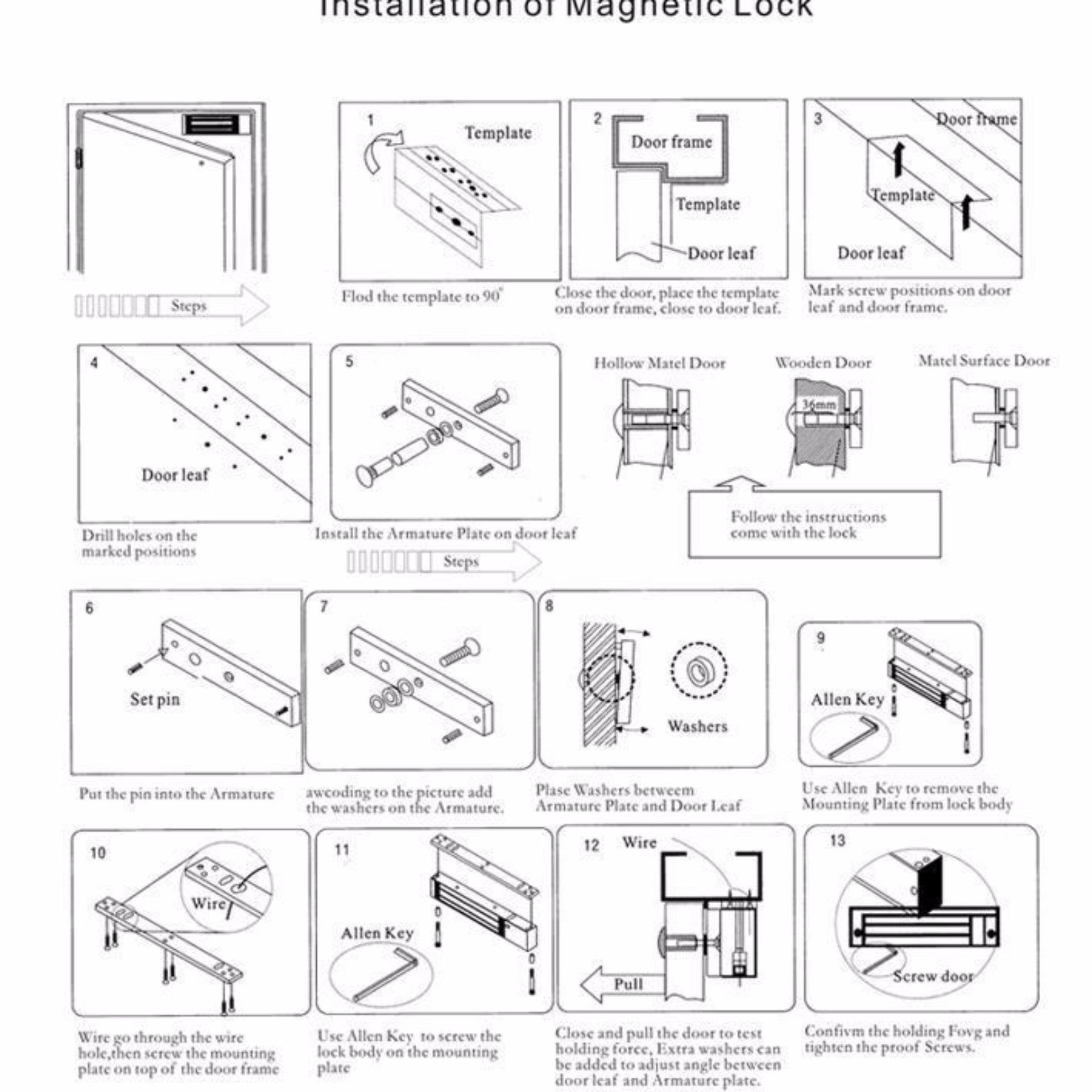 M60กลอนแม่เหล็ก12V 60Kgสำหรับล็อกประตู(Access Control) - ONYXZ - ThaiPick