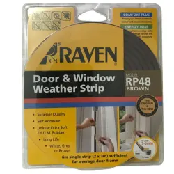 ซีลยางประตูกันเสียง ติดยางขอบประตู ลดเสียงรบกวน RAVEN (RP48 BROWN ...