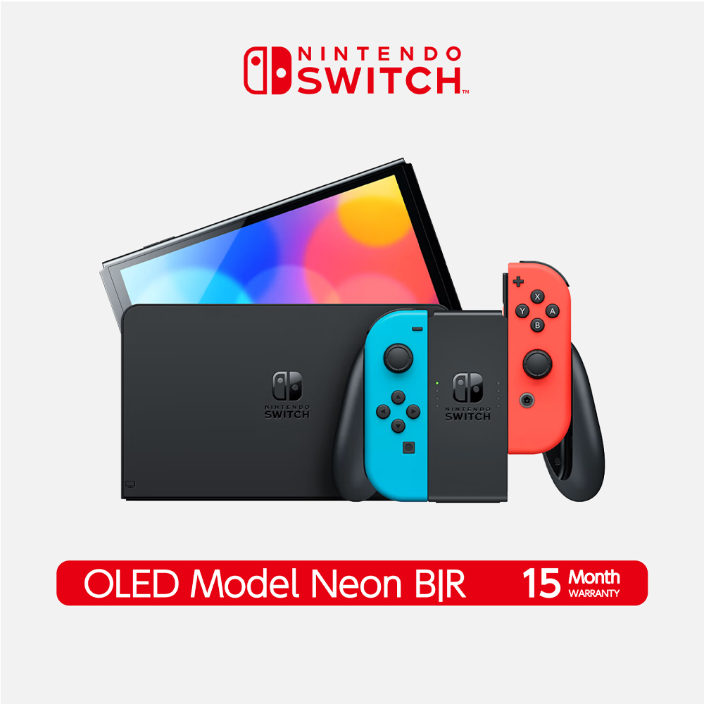 Nintendo Switch OLED Model เครื่องเล่นเกมสายพกพาขนาดเล็ก หน้าจอ OLED 7. ...