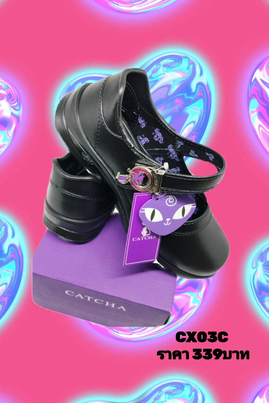 รองเท้านักเรียนหญิง แคทช่า Catcha รองเท้านักเรียน CX03C | Lazada.co.th