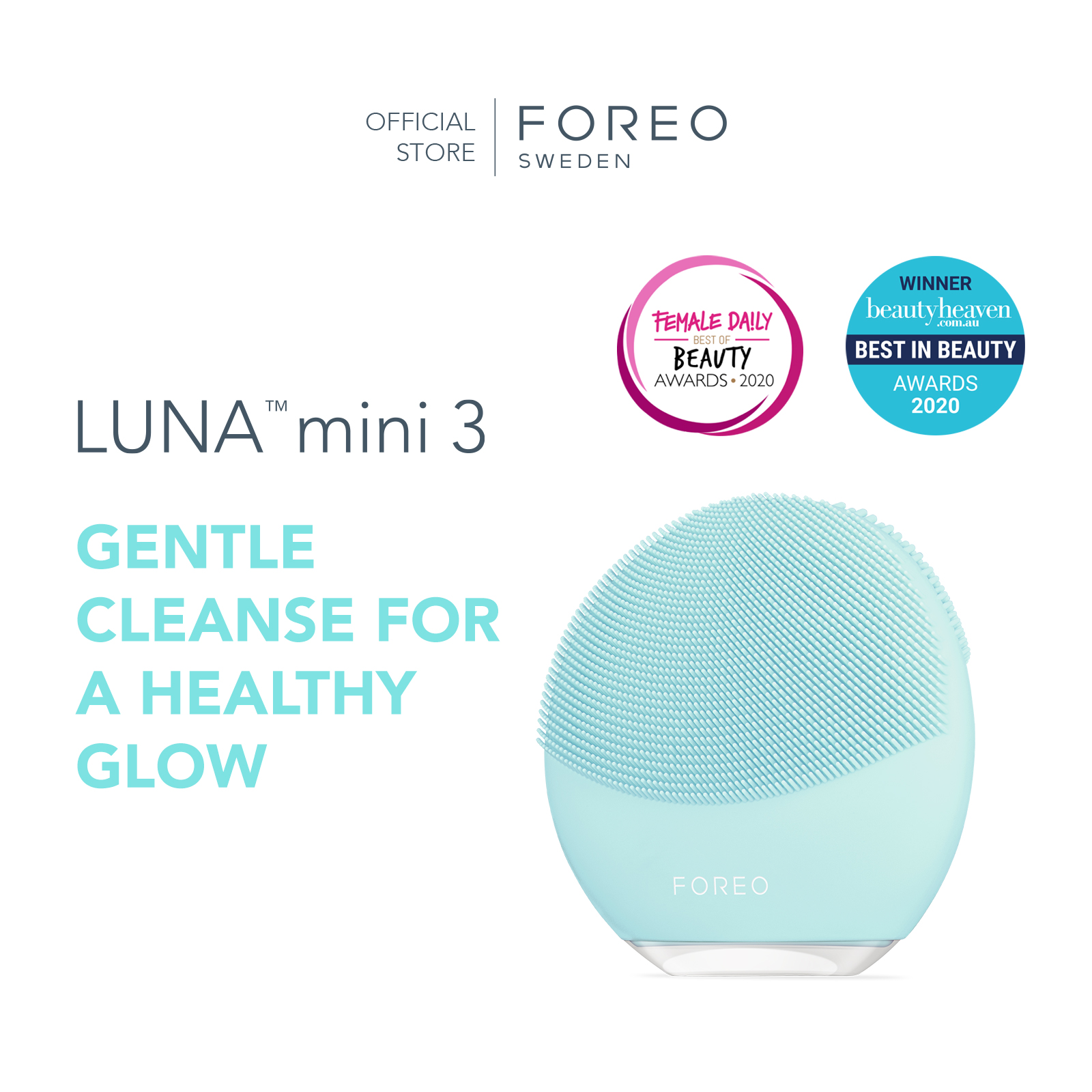 FOREO LUNA Mini 3 Mint เครื่องล้างหน้า ฟอริโอ้ ลูน่า มินิ 3 สีเขียว ...