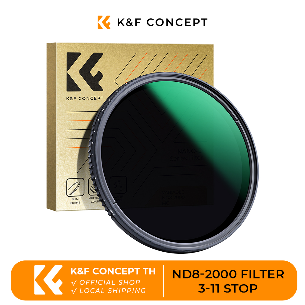 K&f Concept ND8-ND2000 filter (3-11stop) ตัวกรอง ND ตัวแปร ความหนาแน่น ...