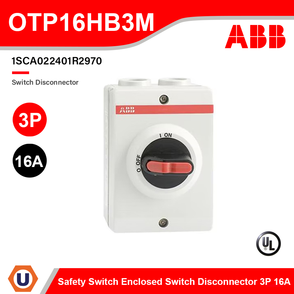 ABB OTP16HB3M 3P 16A Safety Switch Enclosed Switch Disconnector : 1SCA022401R2970 - สั่งซื้อได้ ...