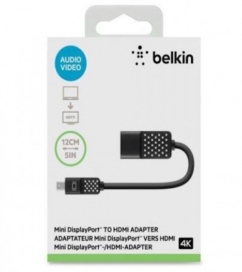 Belkin Mini DisplayPort to HDTV Adapter (F2CD079bt) - Black - Best ...