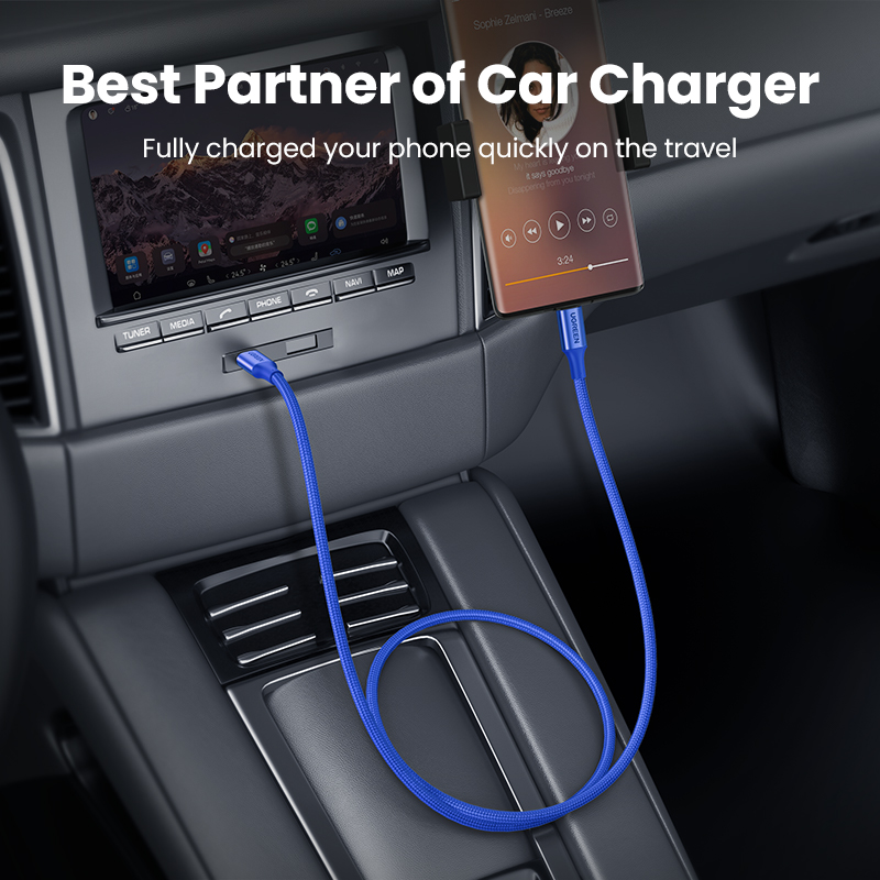 UGREEN 2m 100W USB C To USB C Charging Cable Type C PD Nylon Braided ...