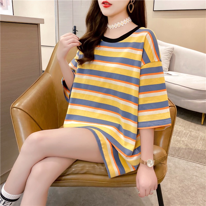 เสื้อยืดหลวมแขนสั้นคู่รัก แฟชั่นเกาหลี ใส่สบาย - fulina - ThaiPick