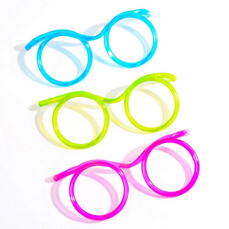 Silly Eyeglasses Straws Crazy Reusable Straw Glasses Crazy Loop ...