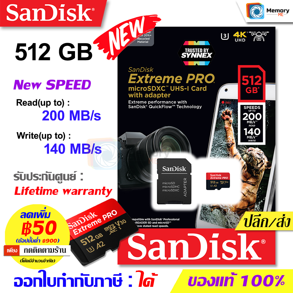 512GB Micro SD Card Sandisk Nintendo Cobranded SDSQXAO-512G-GN3ZN (100MBs) - Advice Online ...