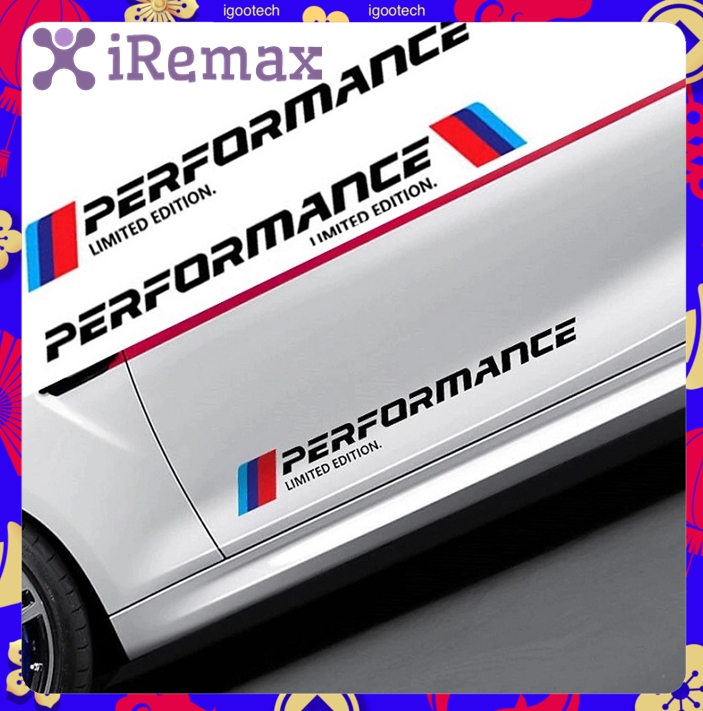 2 ชิ้นสติกเกอร์รถ M Performance Limited Edition ประตูด้านข้างสติ๊กเกอร์ ...