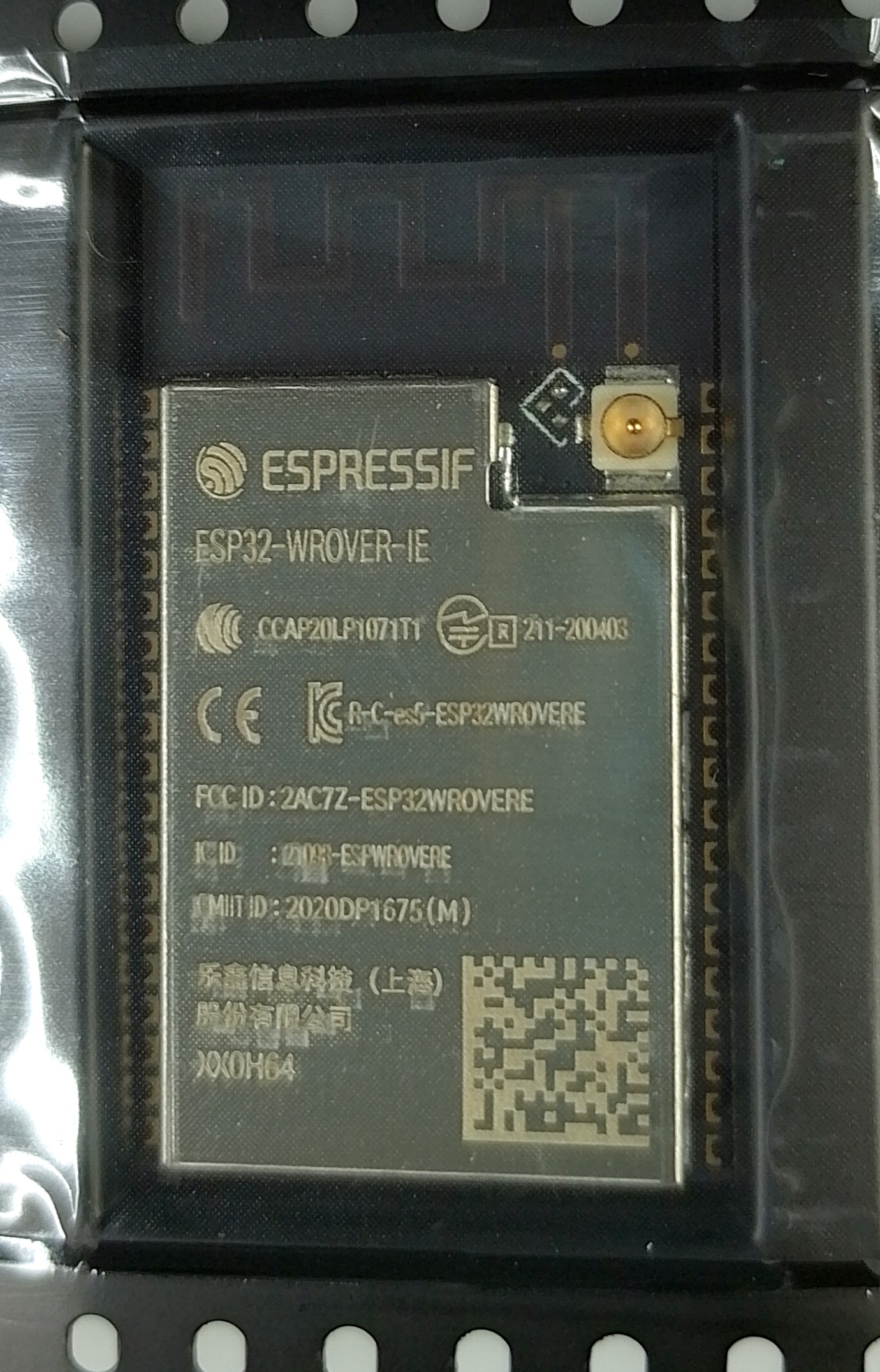 ESP32­-WROVER­-IE Espressif dual-core Wi-Fi & BLE module ECO V3 Flash ...